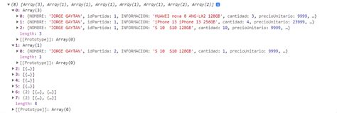 Javascript ¿como Puedo Acomodar La Información De Un Arreglo A Una
