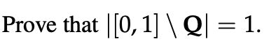 Solved Prove The Following Where Means The Outer Measure Chegg