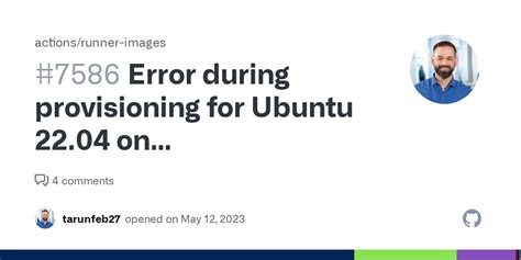 Error During Provisioning For Ubuntu 2204 On Softwarereportgenerator