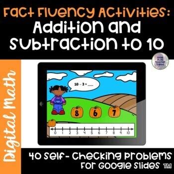 October Fact Fluency Addition And Subtraction Within Google Slides