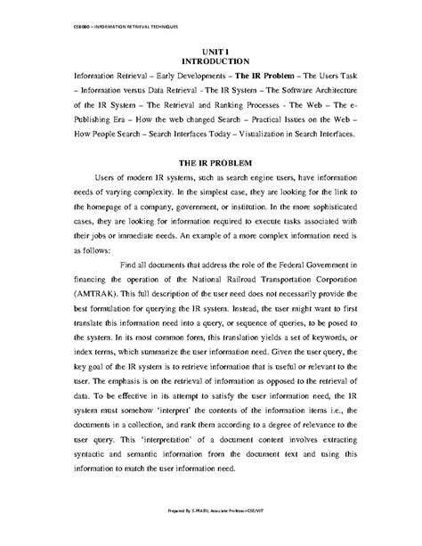 Unit 1 3 Irpbm Notes Cs8080 Information Retrieval Techniques