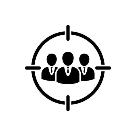 Premium Vector Target With Audience Icon Headhunting Symbol Aim