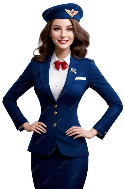 Premium Ai Image Woman Air Hostess Images With Ai Generated