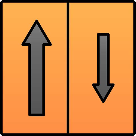 Priority Oncomming Line Filled Gradient Icon 42180176 Vector Art At