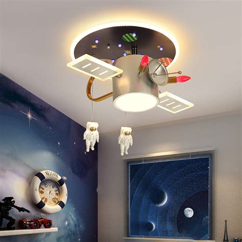 Aeyee Creative Space Theme Flush Mount Ceiling Light Led Cartoon Hangi