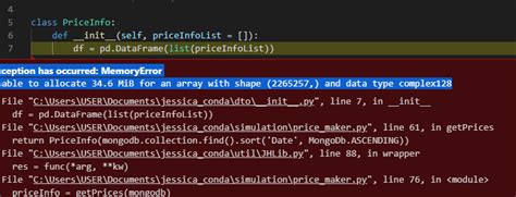 Python Pandas Dataframe Memory Error When There Is Enough Memroy Stack Overflow