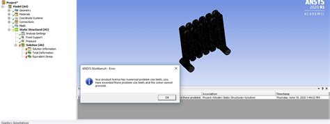 Problem With Analysis — Ansys Learning Forum