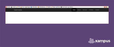 Cara Cepat Membuat Navbar Bootstrap Header Menu Navigation Kampusmetro