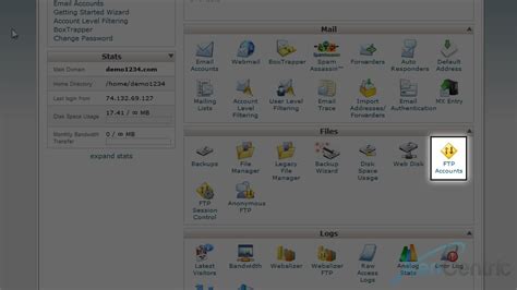 how to create additional ftp accounts in cpanel xencentric hosting