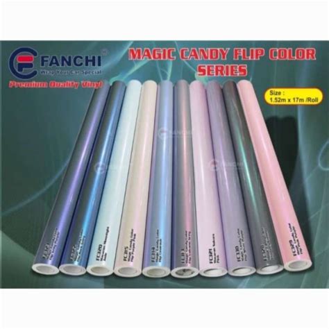 Promo Rollsticker Fanchi Magic Candy Flip Color Series 152cm X 17m Roll