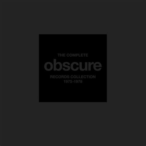 The Complete Obscure Records Collection 1975 1978 Lp Vinyl Best Buy