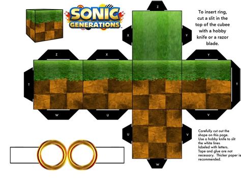 Sonic Green Hill Zone Generations Ground Block By Mikeyplater On