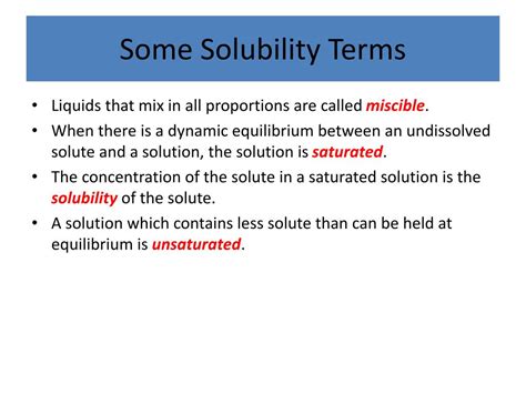 PPT Solubility PowerPoint Presentation Free Download ID 3105812