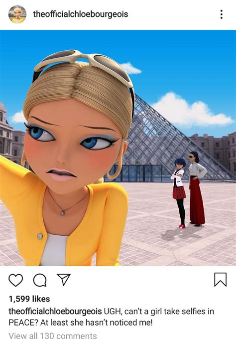 Chloe And Kagami On Chloes Instagram Rmiraculousladybug