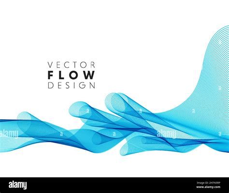 Vector Abstract Flowing Wave Lines Background Design Element For Presentation Website Template