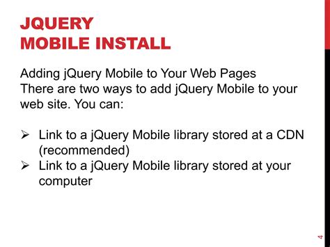 JQuery Mobile PPT