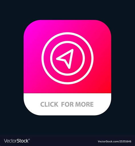 Map Navigation Location Mobile App Button Android Vector Image