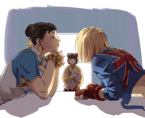 Chun Li Cammy White And Li Fen Street Fighter And 1 More Drawn By