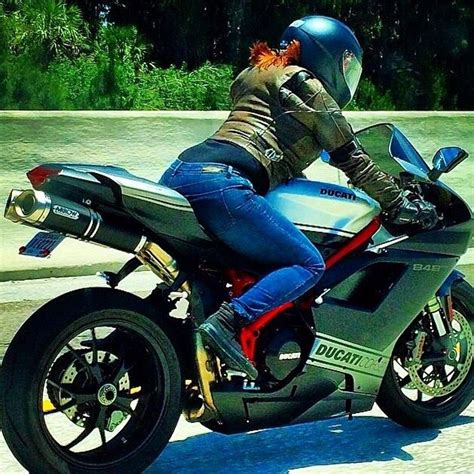 Ducati Motorcycle Women Biker Girl Motorcycle Girl