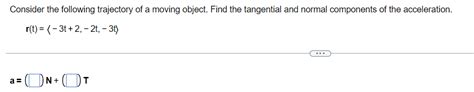 solved consider the following trajectory of a moving object