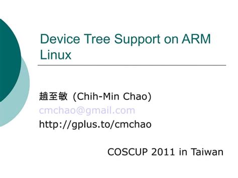 Device Tree Support On Arm Linux Ppt