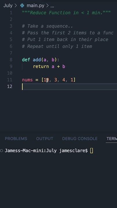 Python 3 The Essential Reduce Function Coding Programming Python