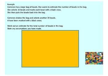 Capture Recapture Maths GCSE Higher PowerPoint Lesson By GenMaths