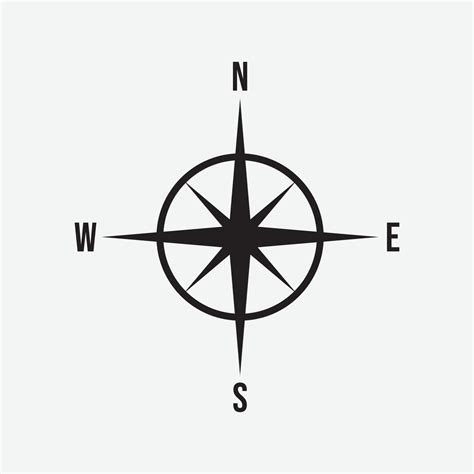 Compass Navigation Icon Isolated Flat Design Vector Illustration 16267741 Vector Art At Vecteezy