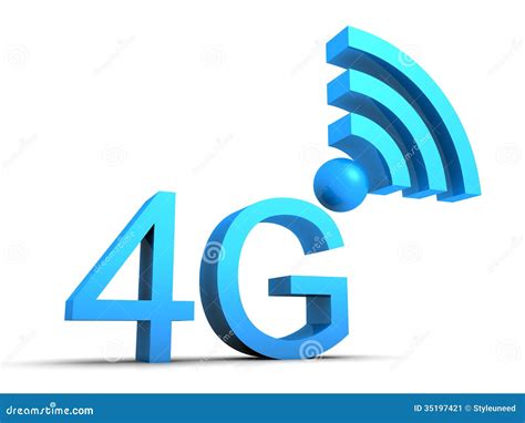 4g Mobile Connection Symbol Stock Image Image 35197421