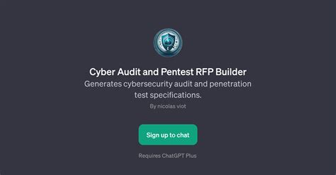 Cyber Audit And Pentest Rfp Builder Cybersecurity Specifications Taaft