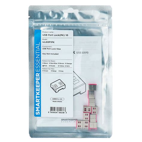 Smartkeeper Basic Usb A Portblokering Pink 10pk 235 Dkk