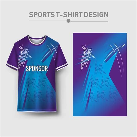 스포츠 유니폼과 배경 디자인 프리미엄 벡터