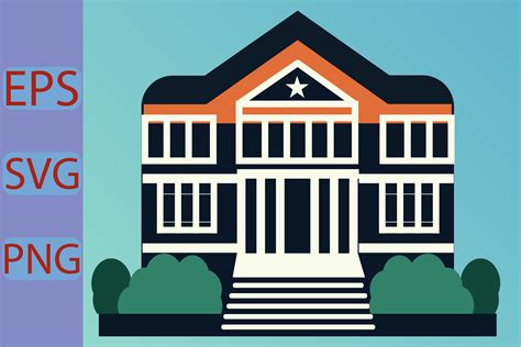 School Building Vector Illustration Graphic By Design Mind · Creative
