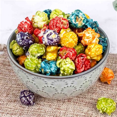 Rainbow Popcorn Assorted Fruit Flavors Bulk Candy Store