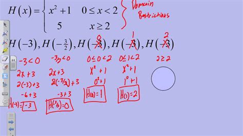 Piecewise Functions Youtube