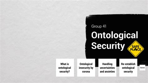 Ontological Security By Laurens Lemmers On Prezi