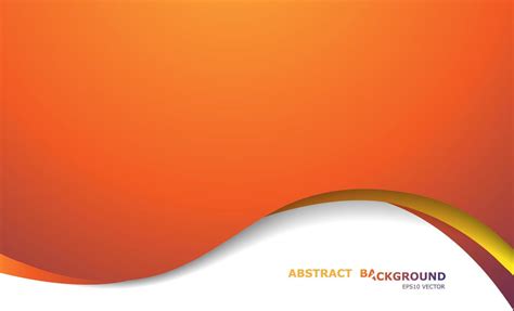Abstract Orange And Yellow Curve Overlap Background Modern Bright Gradient Art Backdrop Or