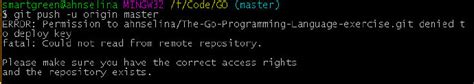 解决git push 报错error “permission to xxx git denied to deploy key” 成长录 知行合一