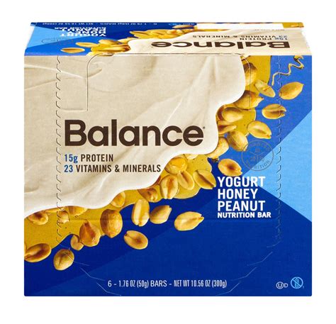 Balance Bar Healthy Protein Snacks Yogurt Honey Peanut 6 Ct Shipt