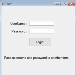 Pass Data From One Form To Another Form In Windows Application