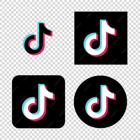 Premium Vector Tiktok Logo Set Design