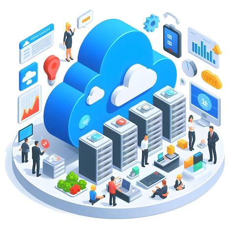 3d Flat Icon As Cloud Computing Deployment Models With Public Private And Hybrid Cloud Icons