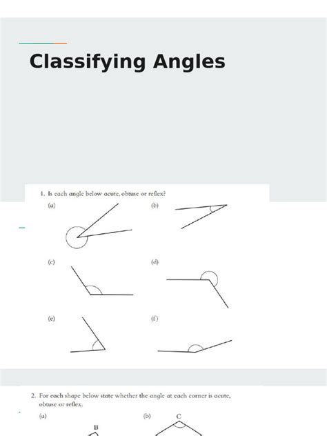 G1 2 Classifying Angles Pdf