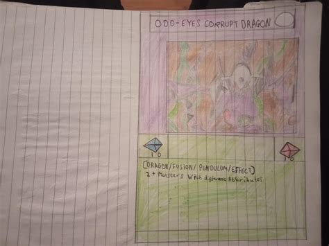 Odd Eyes Corrupt Dragon But Drawn R Customyugioh