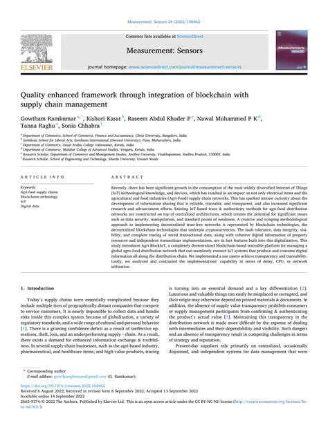 Pdf Quality Enhanced Framework Through Integration Of Blockchain With