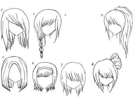 Как рисовать волосы 60 рисунков