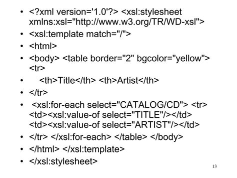 Ppt Xslt Xml Stylesheet Transformation Powerpoint Presentation Free Download Id 3222799