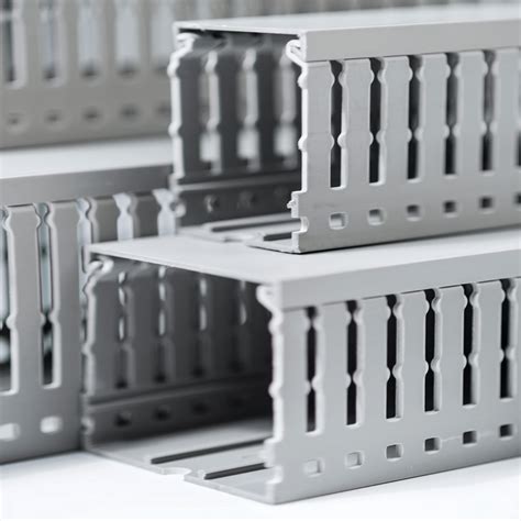 100x80 Slotted Type Cable Trunking A Plus Plastic And Electric