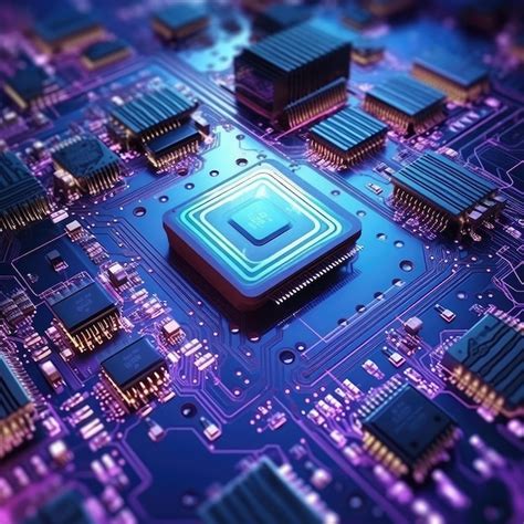 Premium Photo Computer Chip Semiconductor Data Abstraction