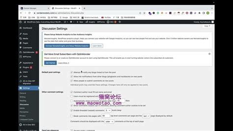 15 如何设置wordpress后台？ Youtube